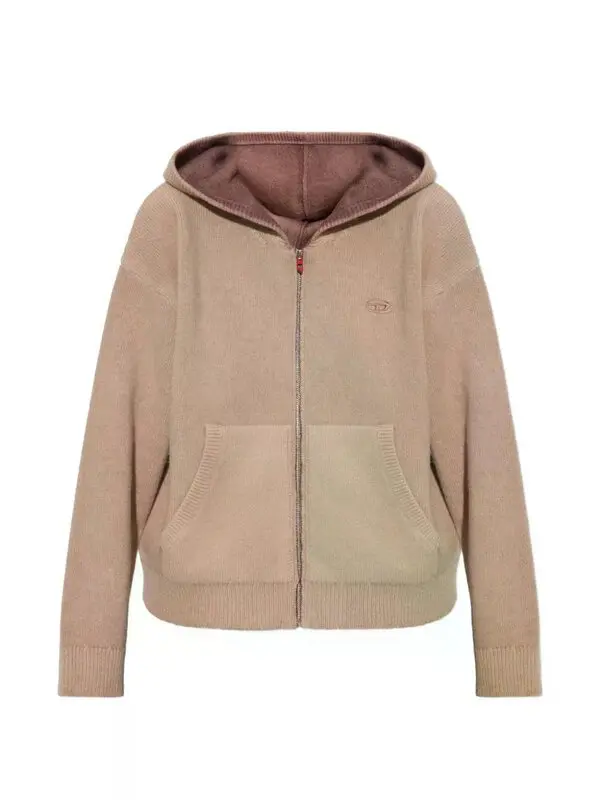 DIESEL® M-pickly Zip-up Hoodie - Neutrals