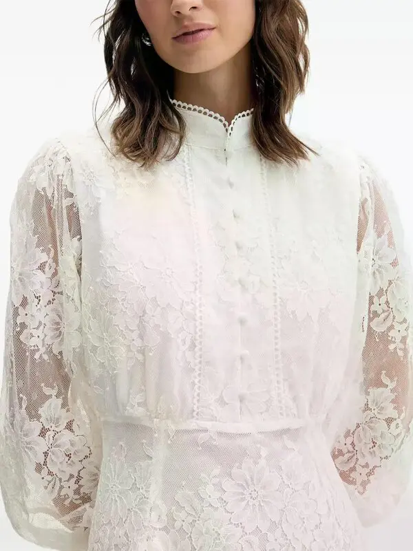 Bardot Alessia Floral-lace Tiered Mini Dress