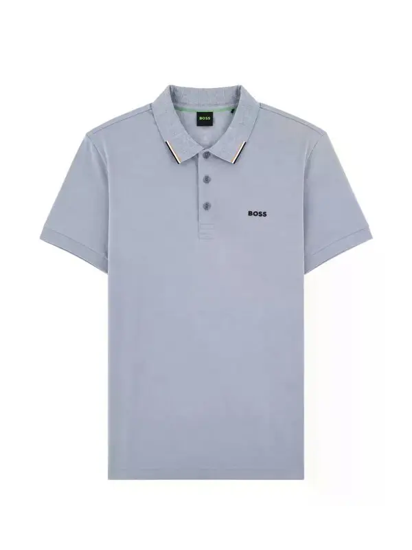 Hugo Boss Monogram-pattern Polo Shirt