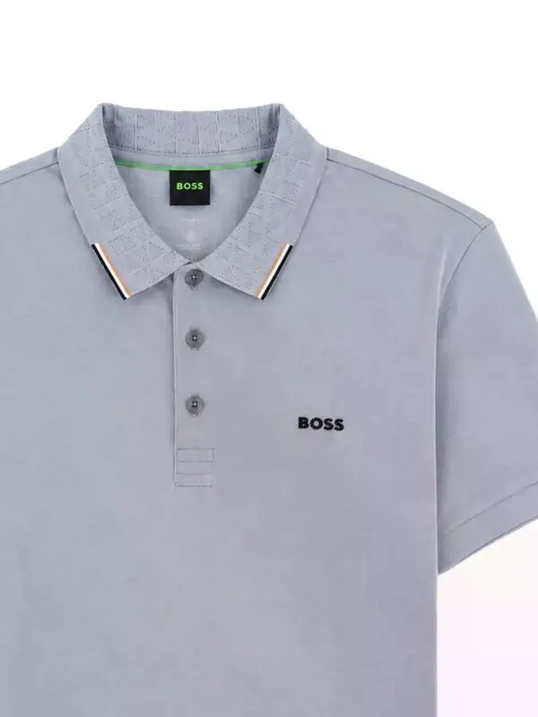 Hugo Boss Monogram-pattern Polo Shirt