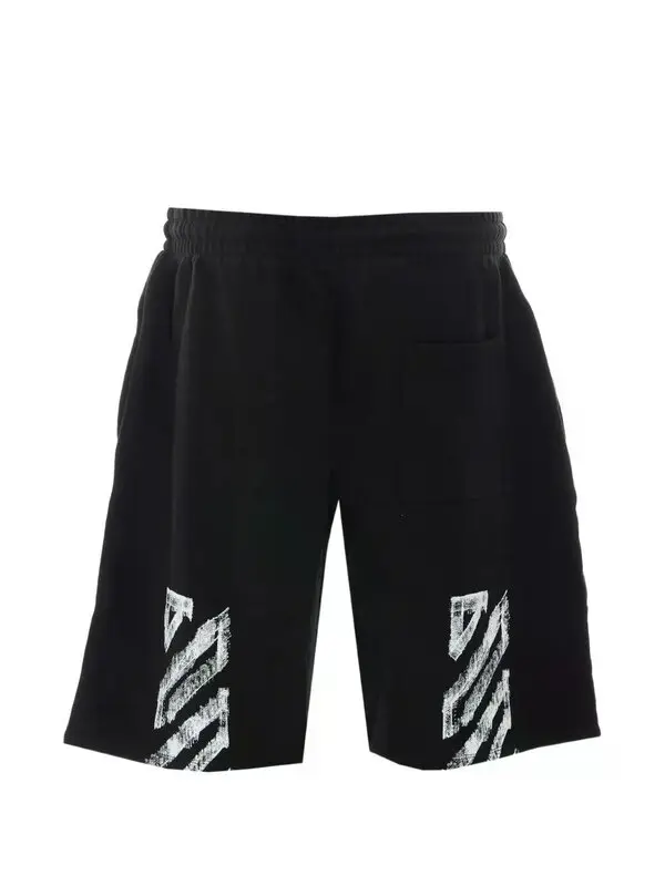 Off-White Motion Arrow Cotton Shorts