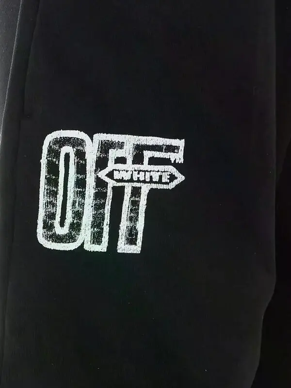Off-White Motion Arrow Cotton Shorts