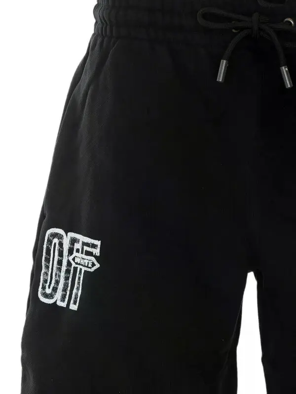 Off-White Motion Arrow Cotton Shorts