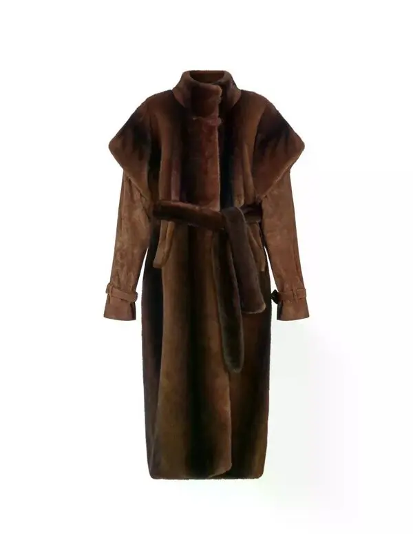 DUCIE Harper Faux-fur Suede Coat