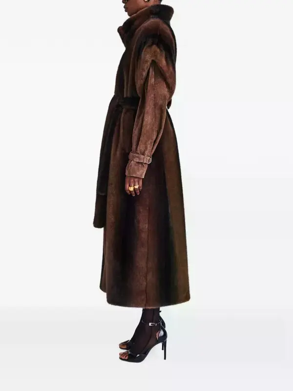 DUCIE Harper Faux-fur Suede Coat