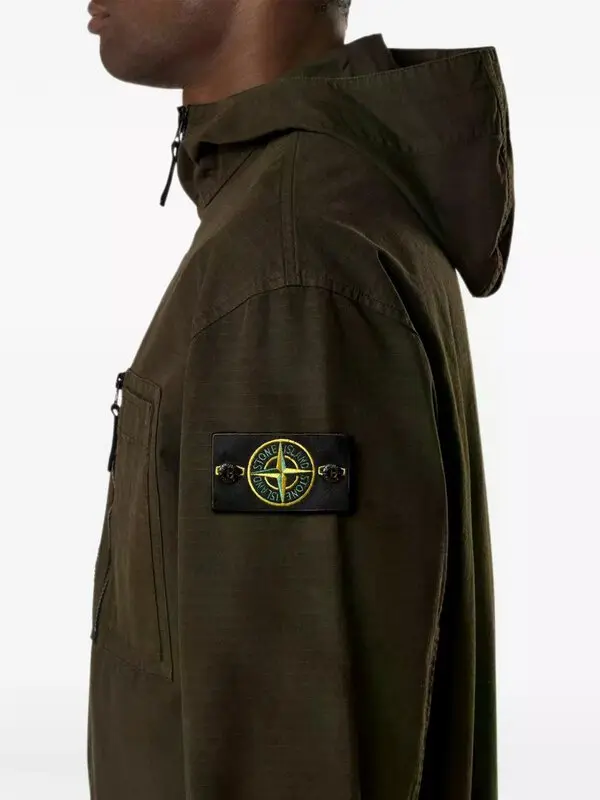 Stone Island Compass Patch Hooded Jacket