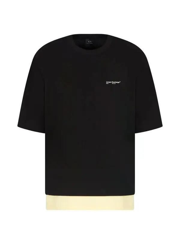 Armani Exchange Logo-print T-shirt - Black