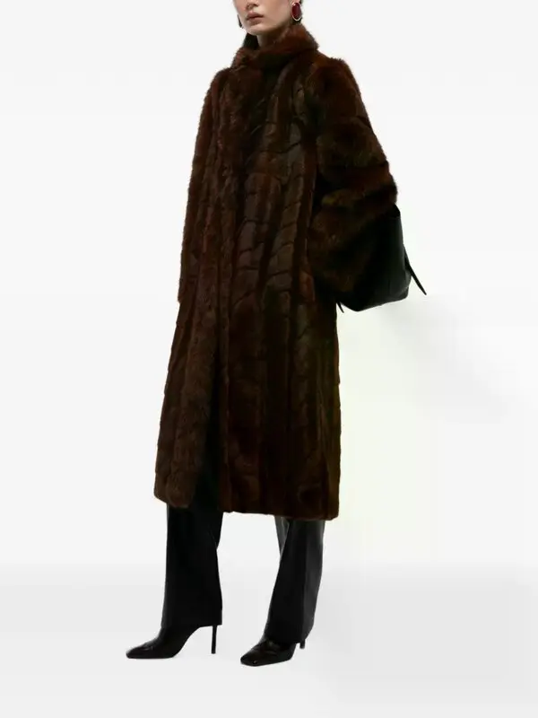 DUCIE Betty Faux-fur Coat - Brown