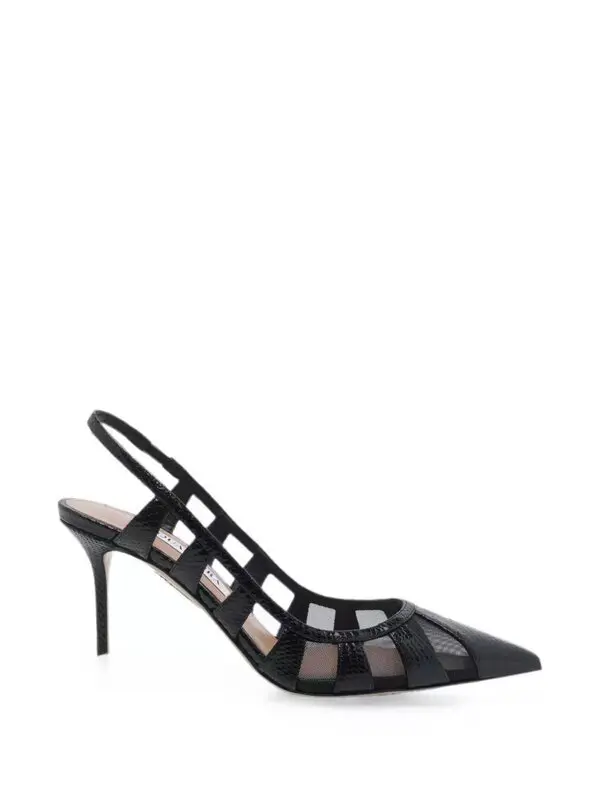 AQUAZZURA Screen Mesh-panelled Pumps - White