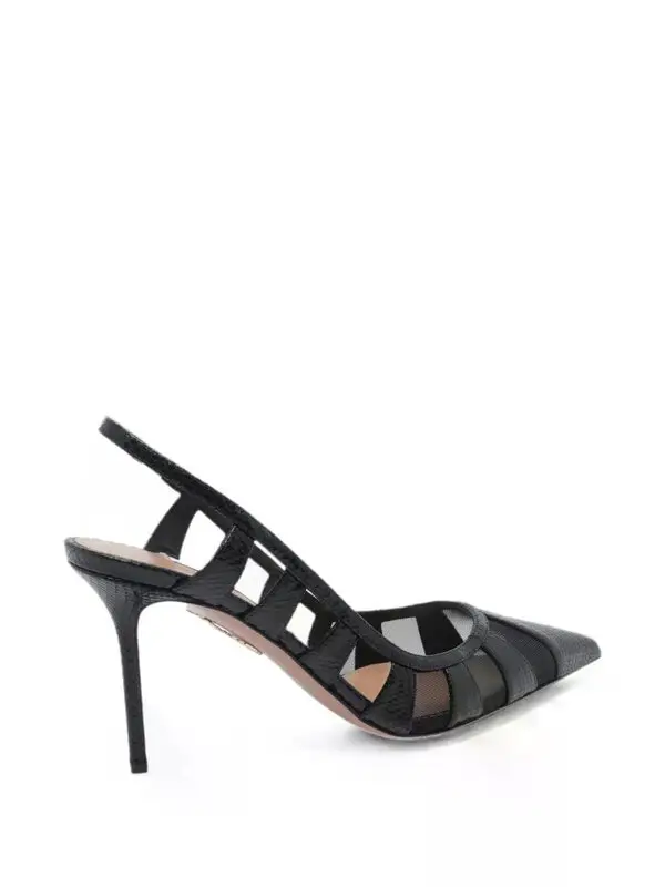 AQUAZZURA Screen Mesh-panelled Pumps