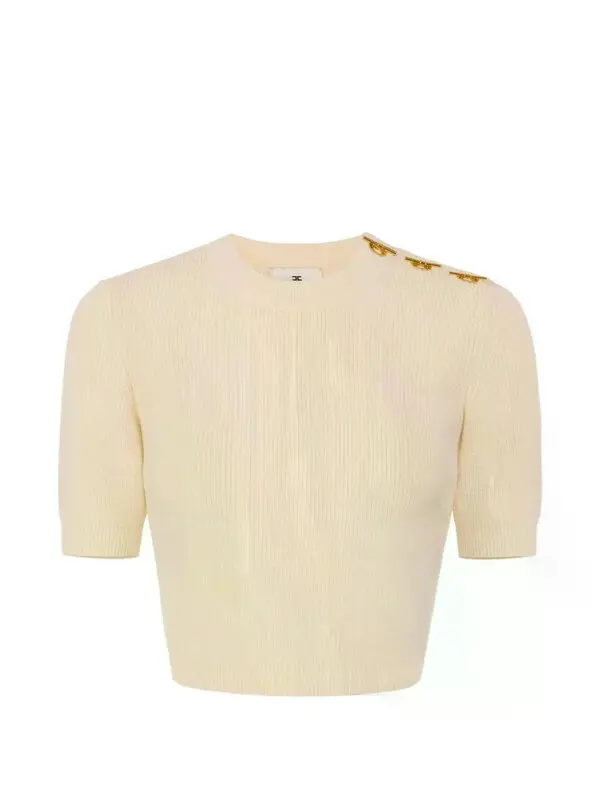 Elisabetta Franchi Ribbed-knit T-shirt