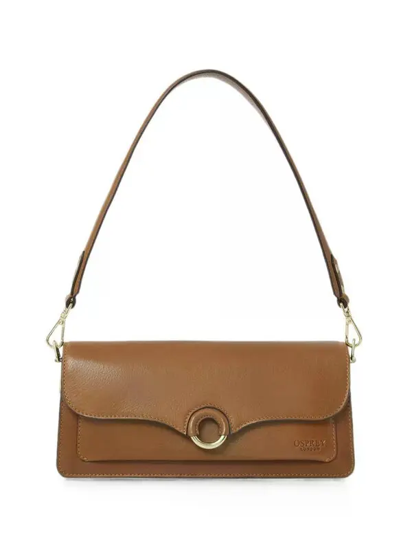 OSPREY Ring Detail Shoulder Bag - Brown