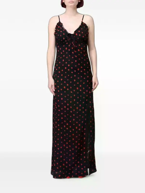MAR DE MARGARITAS Floral-print Ruffled Maxi Dress