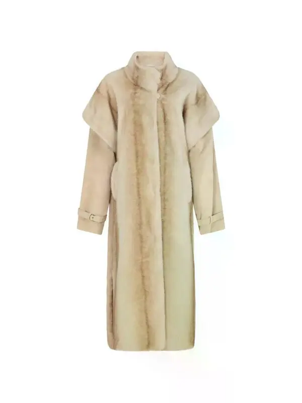 DUCIE Harper Suede-panel Coat