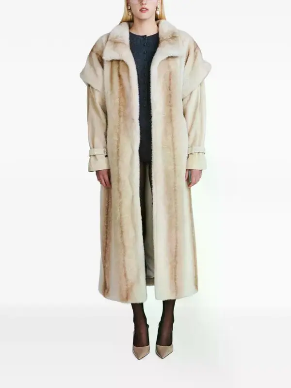 DUCIE Harper Suede-panel Coat