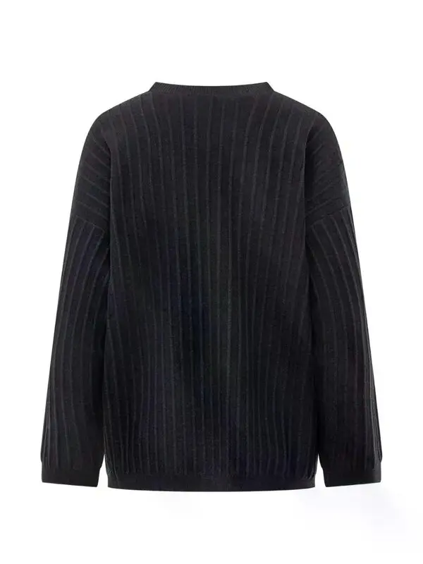 Fabiana Filippi Ribbed-knit Drop-shoulder Sweater
