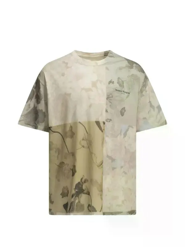 MAISON MARGIELA Patchwork Floral-print T-shirt