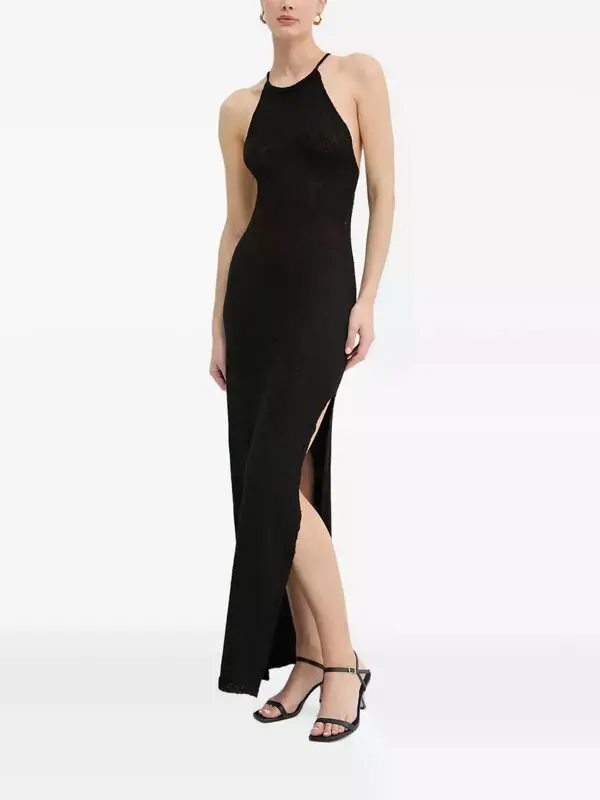 Bardot Larissa Halterneck Side-slits Maxi Dress