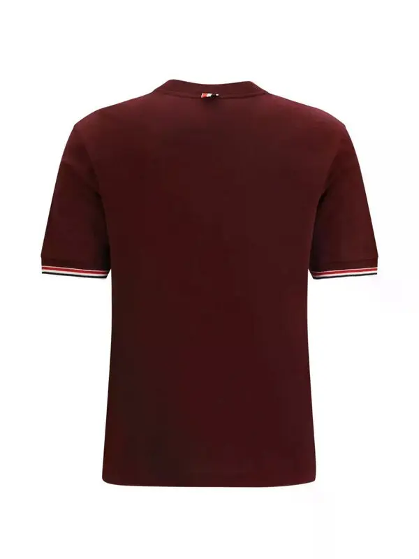 Thom Browne Rwb-tipping Ribbed-cuff T-shirt