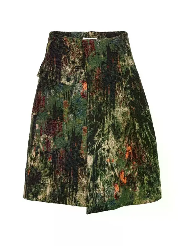 Henrik Vibskov Gobelin Swamp Carry Skirt - Green