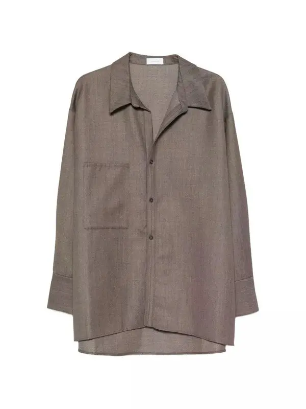 RUOHAN Chest-pocket Long-sleeve Shirt