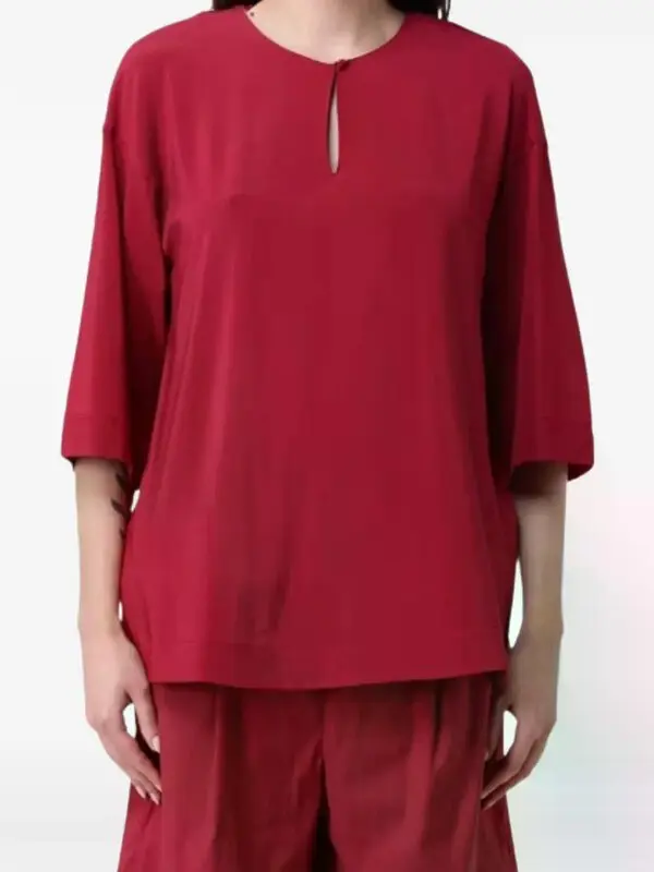 Max Mara Keyhole-detail T-shirt