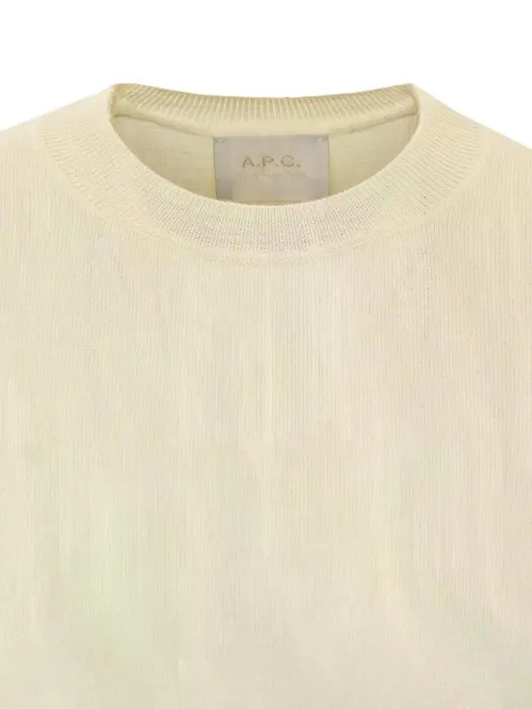 A.p.c. Philomena Embroidered Logo Crew Neck Sweater