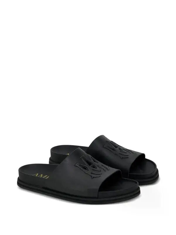 Amiri Ma Leather Sandals - Black