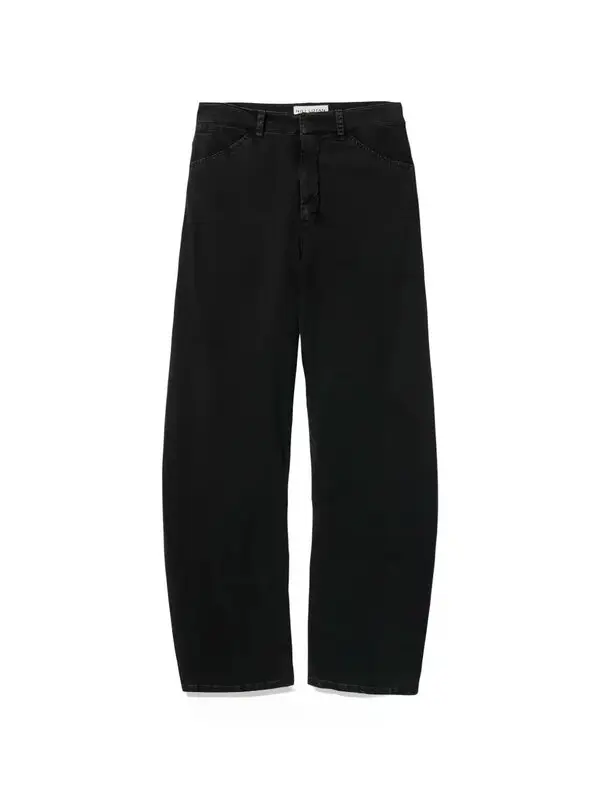NILI LOTAN Tribeca Barrel-leg Trousers - Black