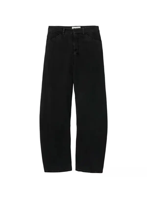 NILI LOTAN Tribeca Barrel-leg Trousers - Black