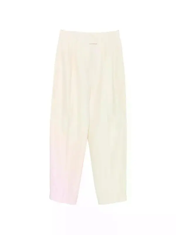 Liviana Conti Pleated Straight-leg Trousers - Neutrals