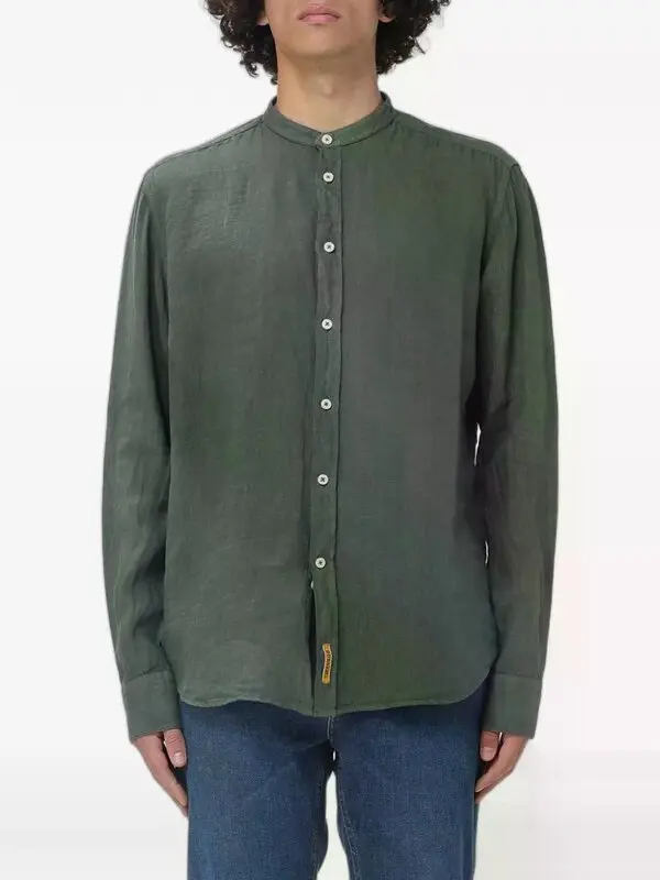 B.D.BAGGIES Mandarin-collar Long-sleeve Shirt