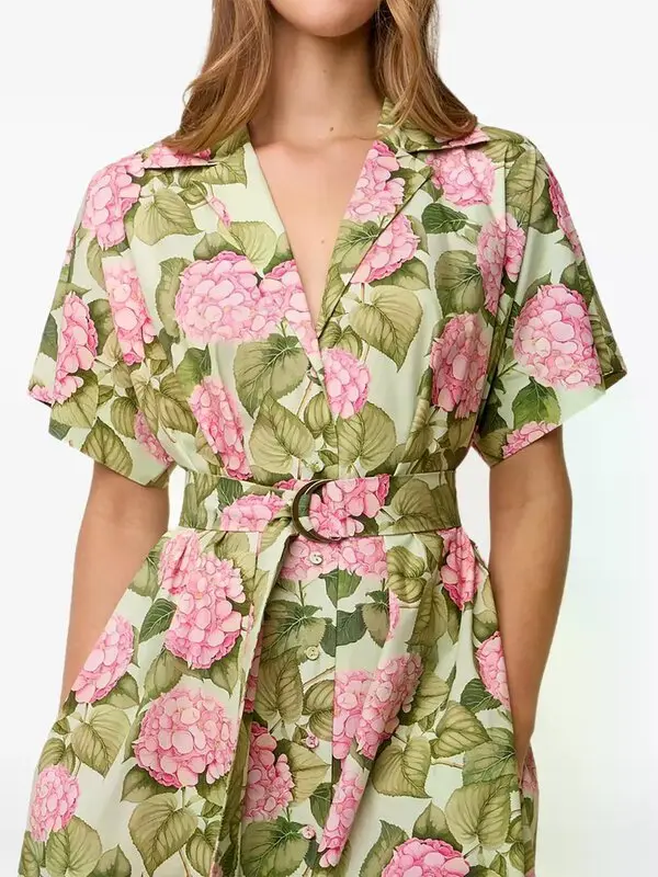 PALM. NOOSA Sylvie Floral-print Maxi Dress - Green