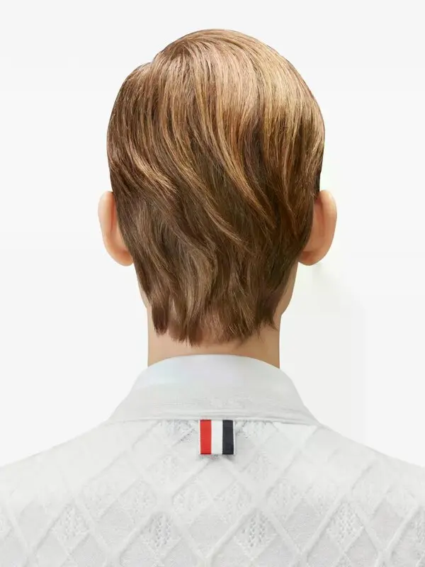 Thom Browne Argyle-pattern Cardigan