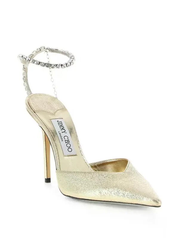 JIMMY CHOO Saeda Crystal-chain Pumps