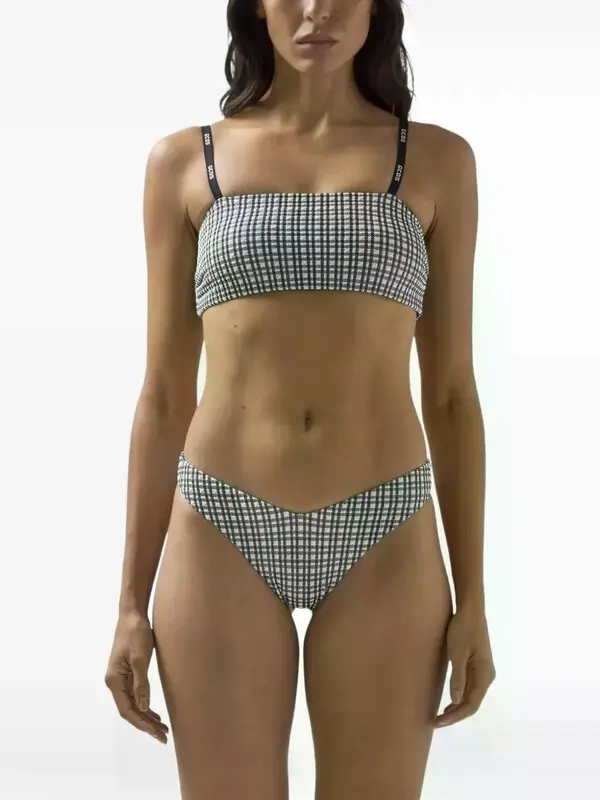 Gcds Gingham-check Bikini