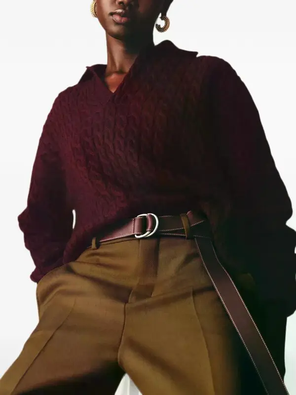 AMI Paris Double-buckle Leather Belt