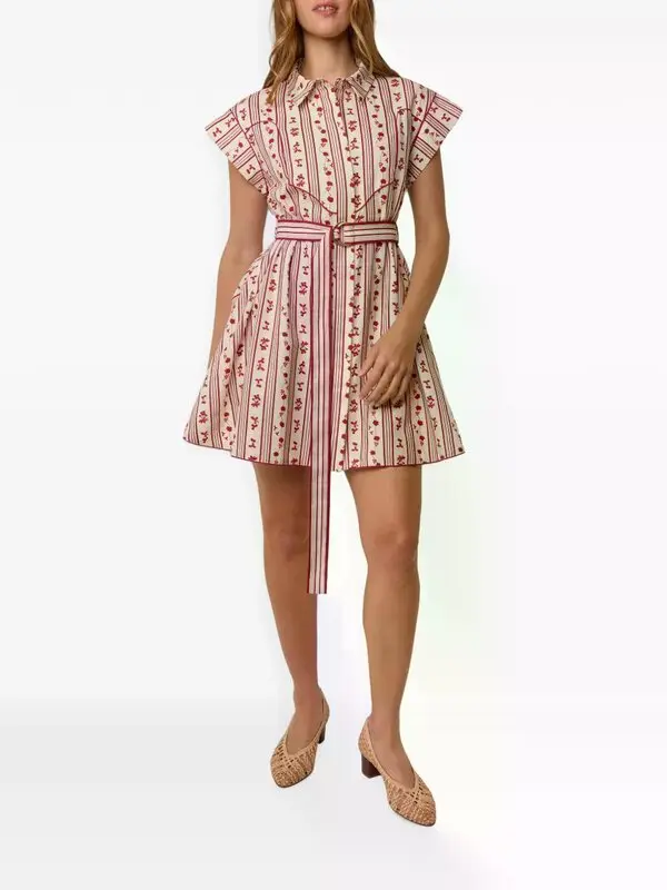 PALM. NOOSA Floral Print Belted Midi Dress