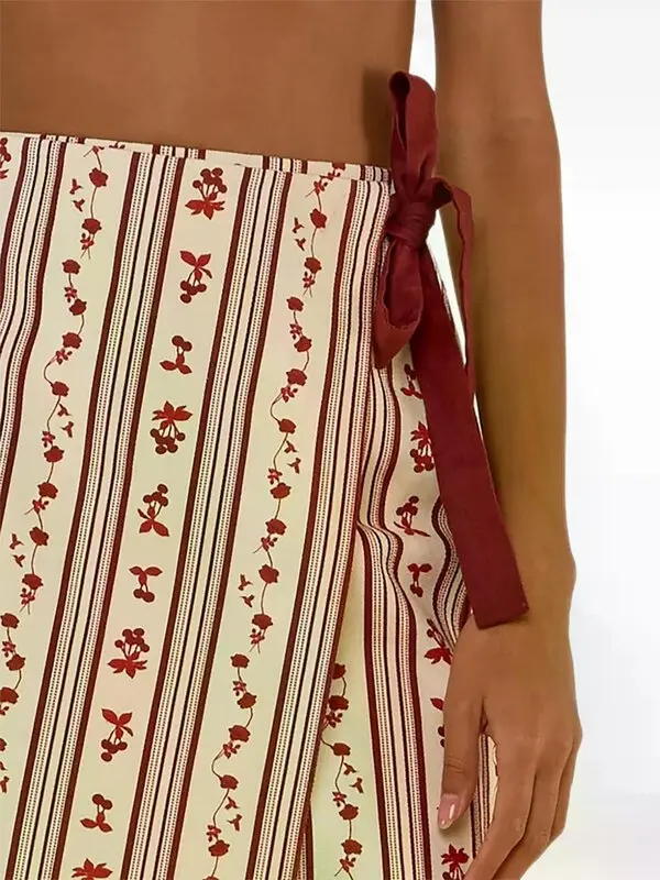 PALM. NOOSA Rex Floral-print Wrap Mini Skirt