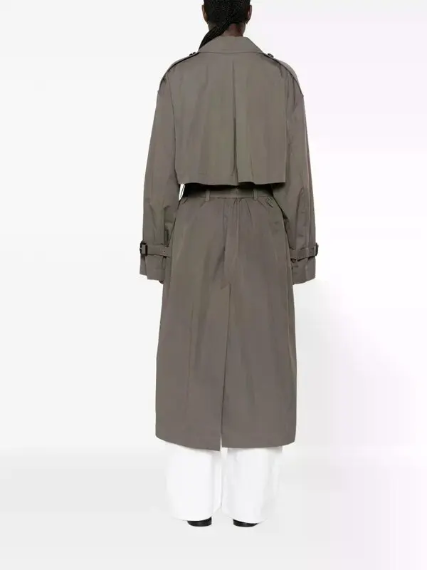 TOTEME Crisp Double-breasted Belted Trench Coat