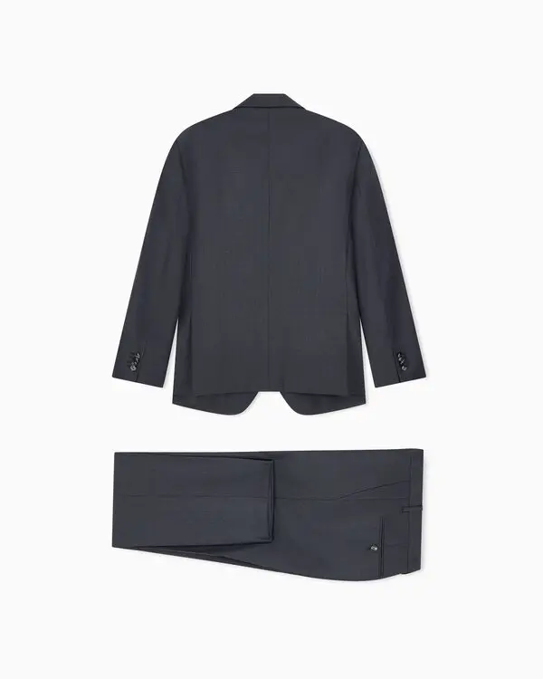 Giorgio Armani Single-breasted Suit Soho In Virgin Wool And Cashmere
