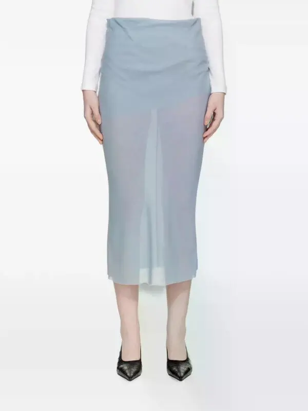 RIER Bias-draped Midi Skirt