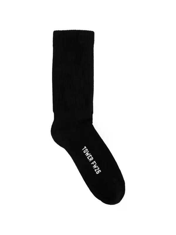 Rick Owens Tower Glitter-effect Socks