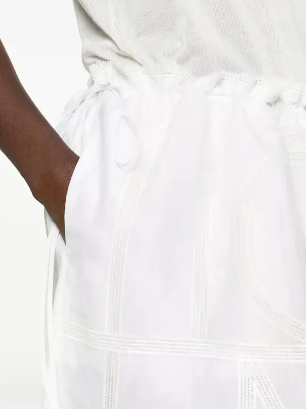 TOTEME Monogram Cotton Mini Skirt
