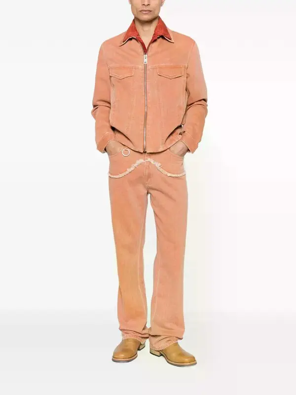 Études Studio Frayed-edge Bootcut Jeans