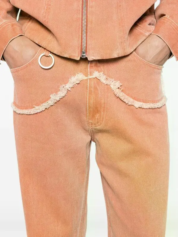 Études Studio Frayed-edge Bootcut Jeans