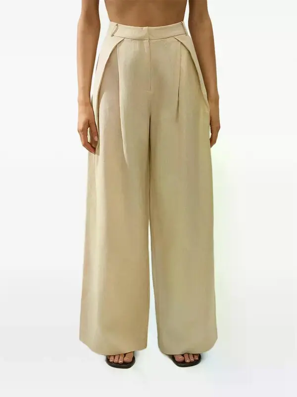 Faithfull The Brand Sofia Pleated Plazzo Pants