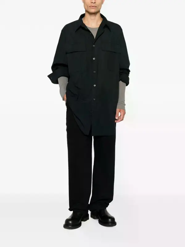 Études Studio Chest-pocket Long-sleeve Shirt - Black