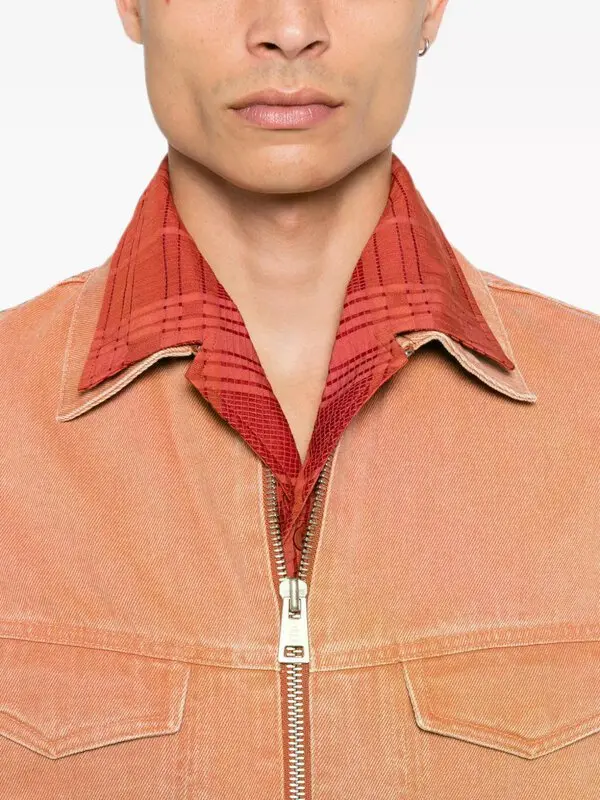 Études Studio Zip-up Slim-fit Denim Jacket