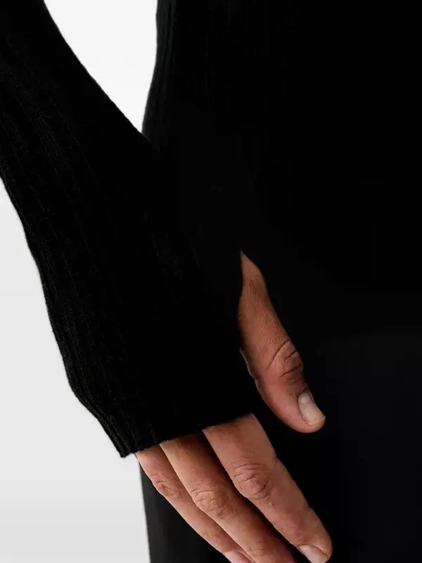 Pinko Ribbed Knit Long-sleeve Sweater